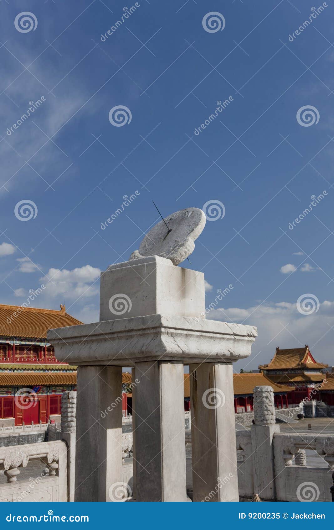 A Solarium in the Forbidden City Stock Image - Image of ancient ...
