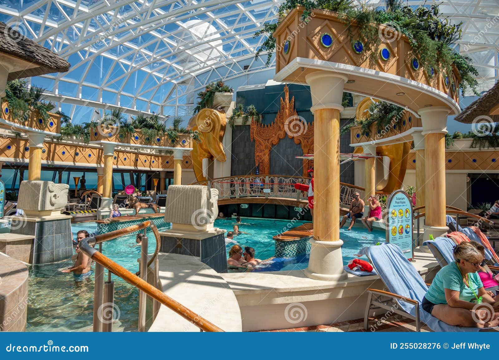 Solarium Pool Deck on the Serenade of the Seas Editorial Photo - Image ...