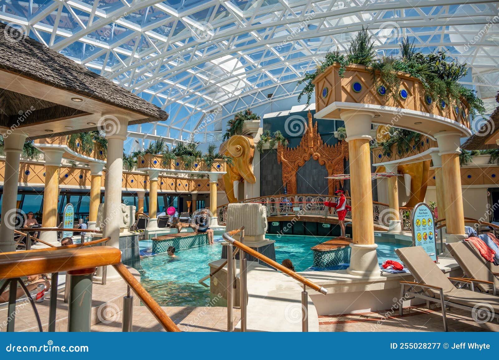 Solarium Pool Deck on the Serenade of the Seas Editorial Photography ...