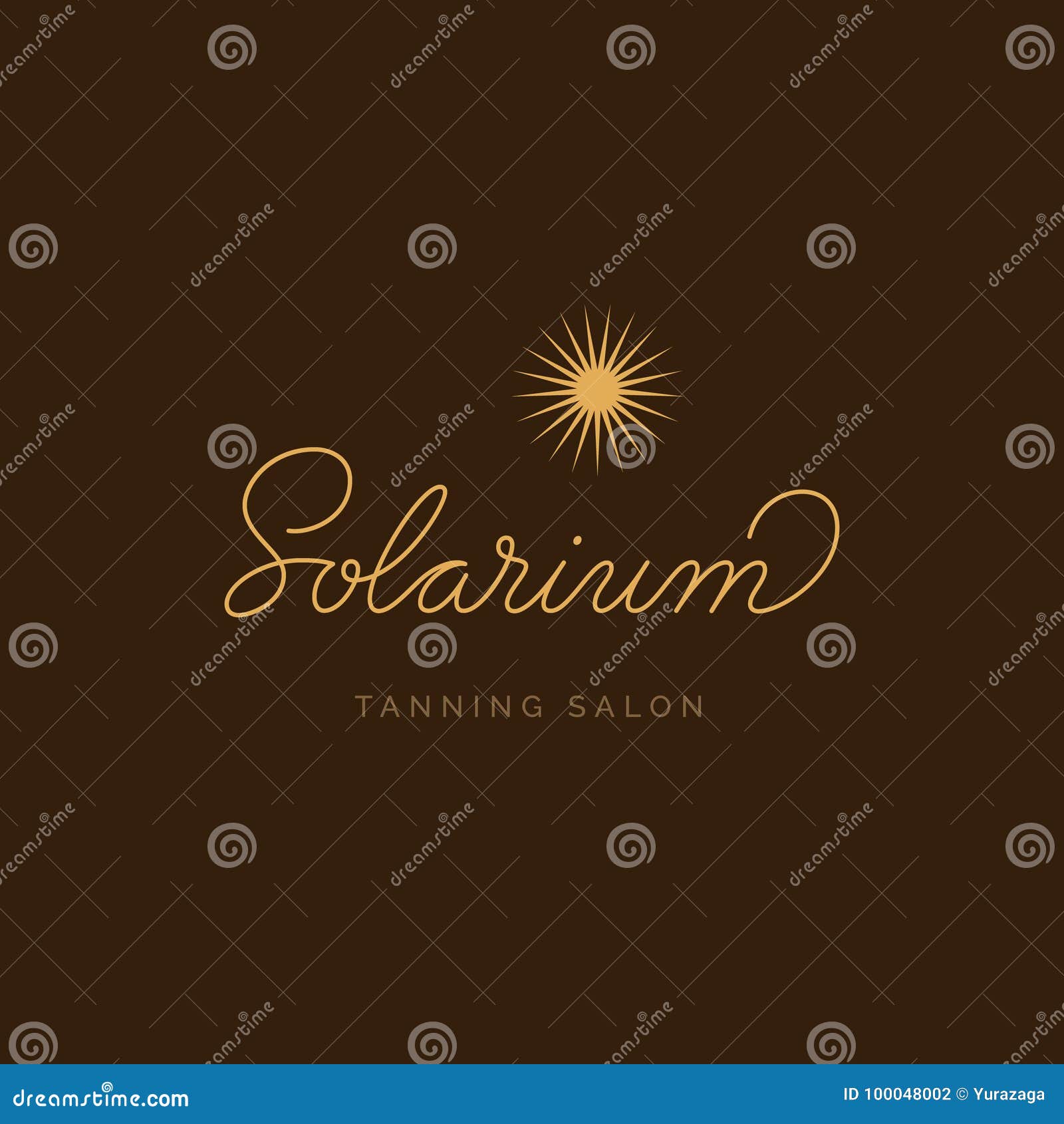 Solarium Tanning Salon Logo Stock Vector - Illustration of salon ...