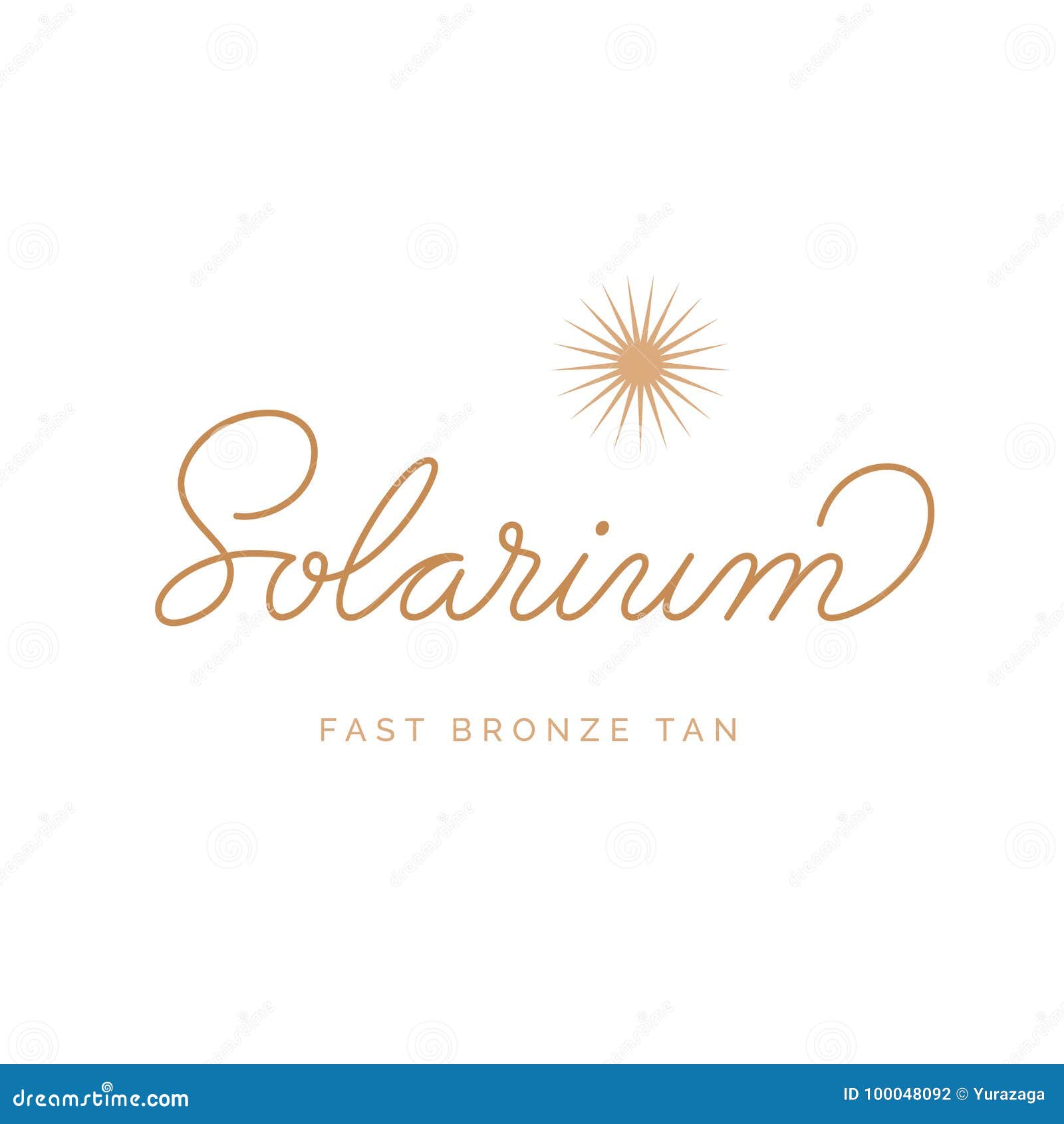 Solariums-Sonnenstudio-Logo Vektor Abbildung - Illustration von schön ...