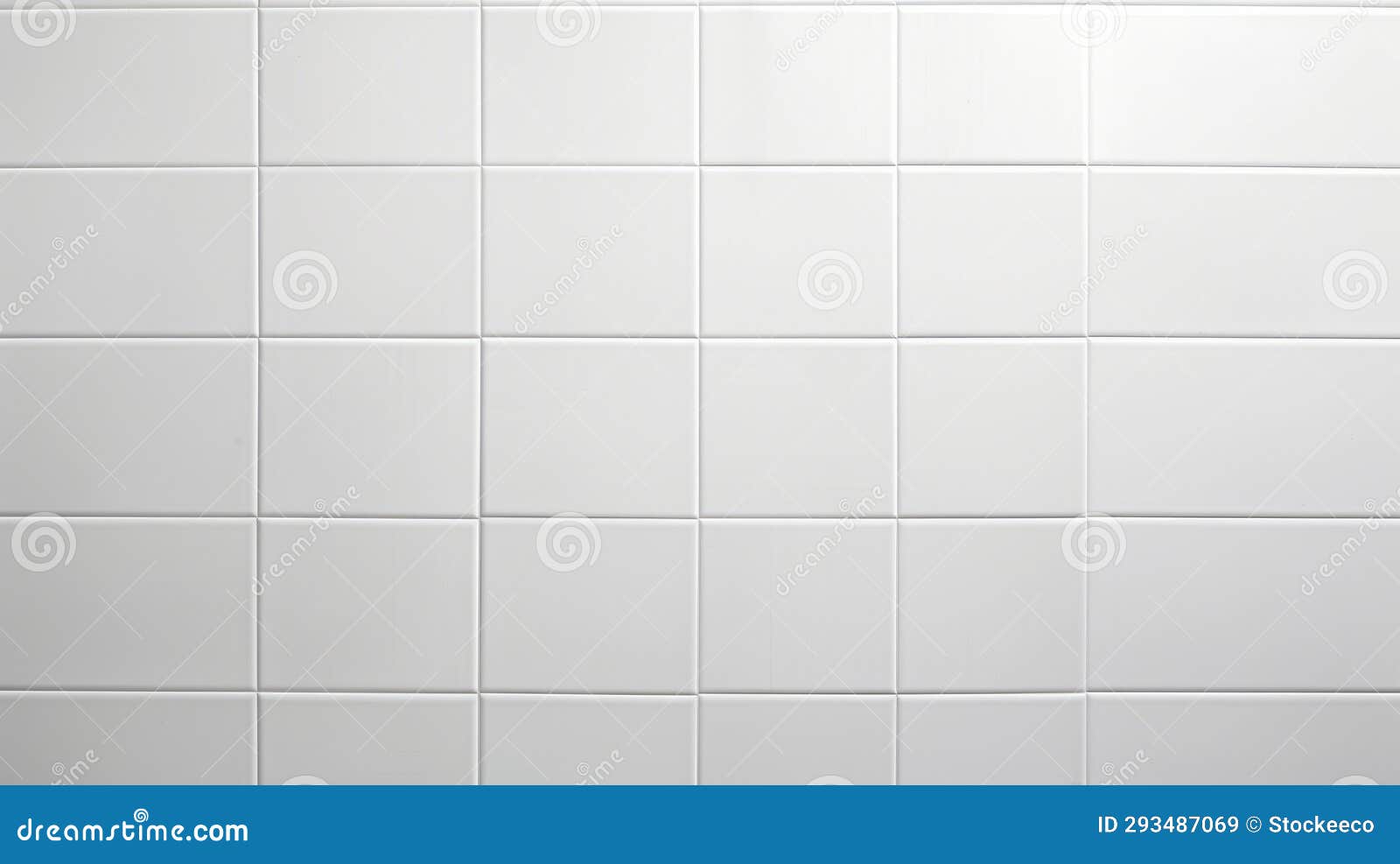 Solarized Matte White Ceramic Tile Wall with Square Tiles Stock ...