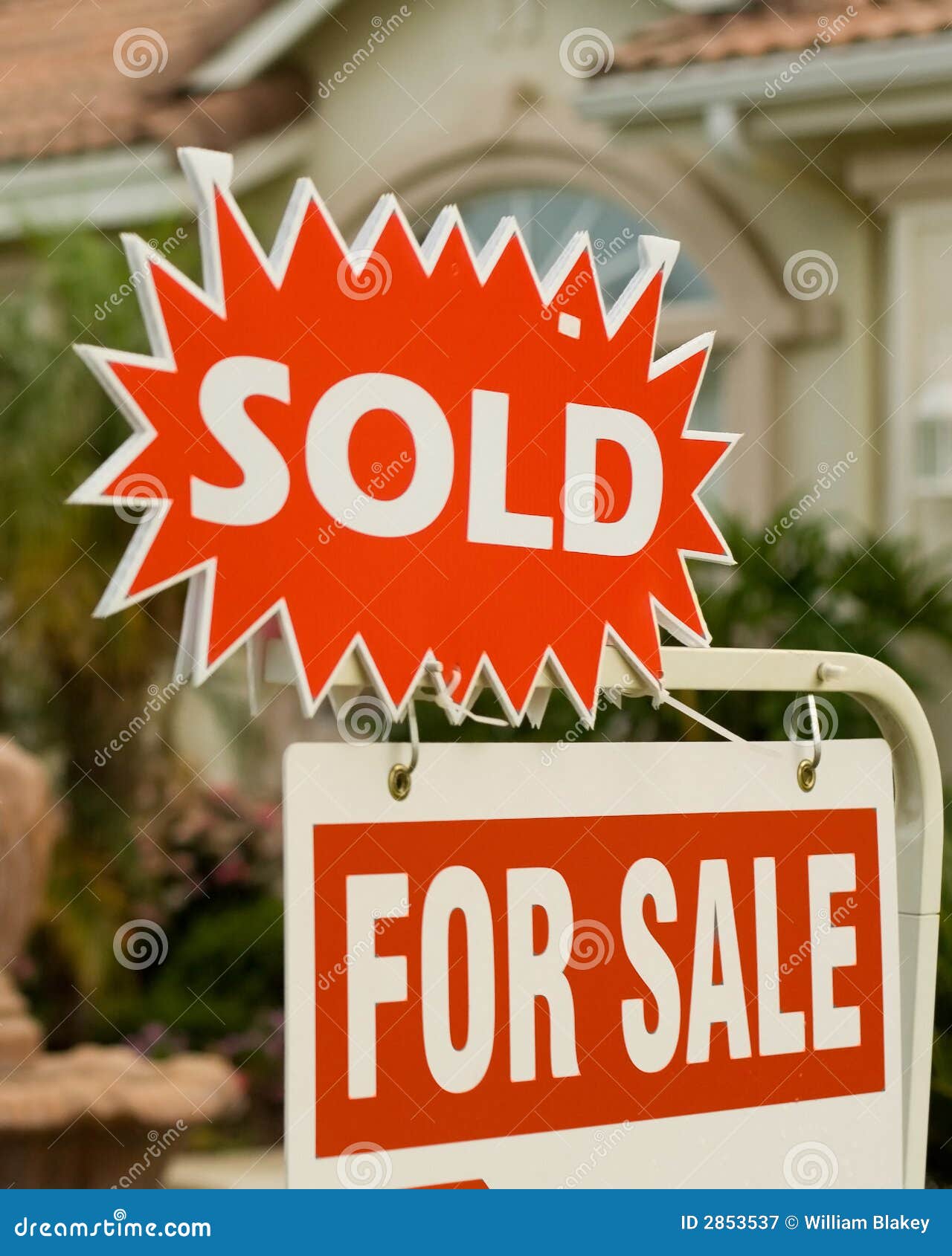 Sold! stock image. Image of estate, housing, residential - 2853537