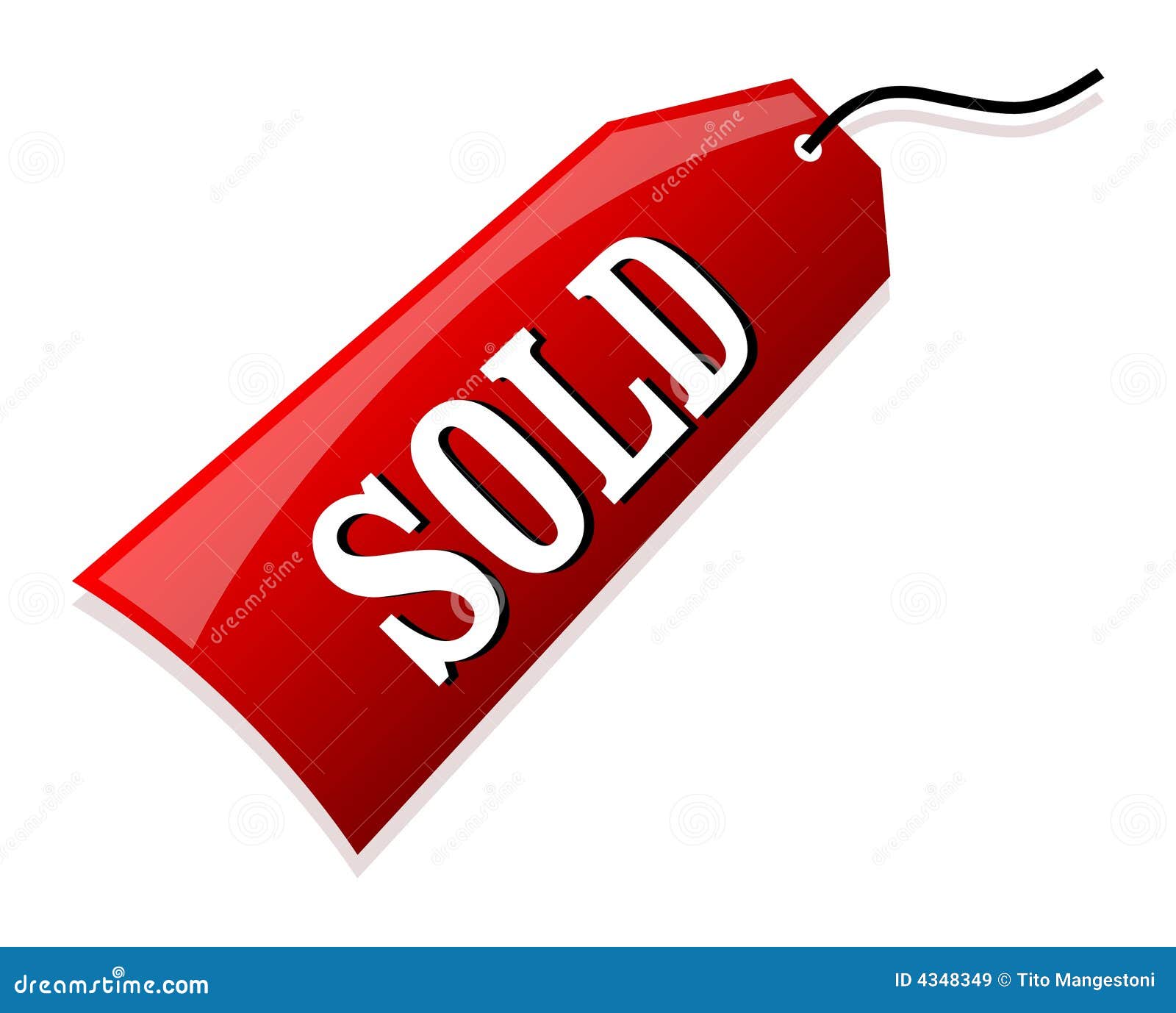 Sold stock illustration. Illustration of advertising, marketing - 4348349