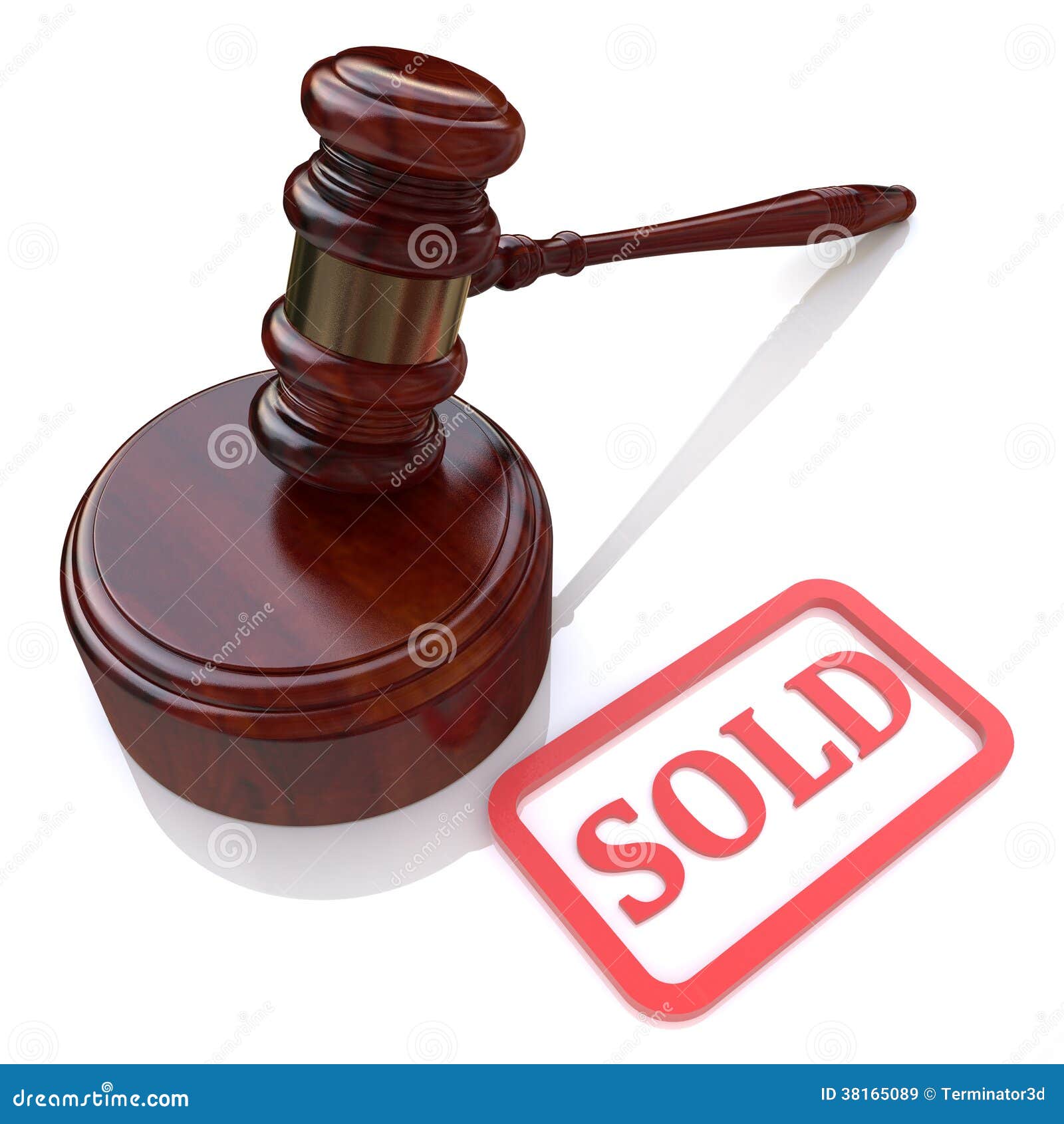 Sold auction stock illustration. Illustration of commercial - 38165089