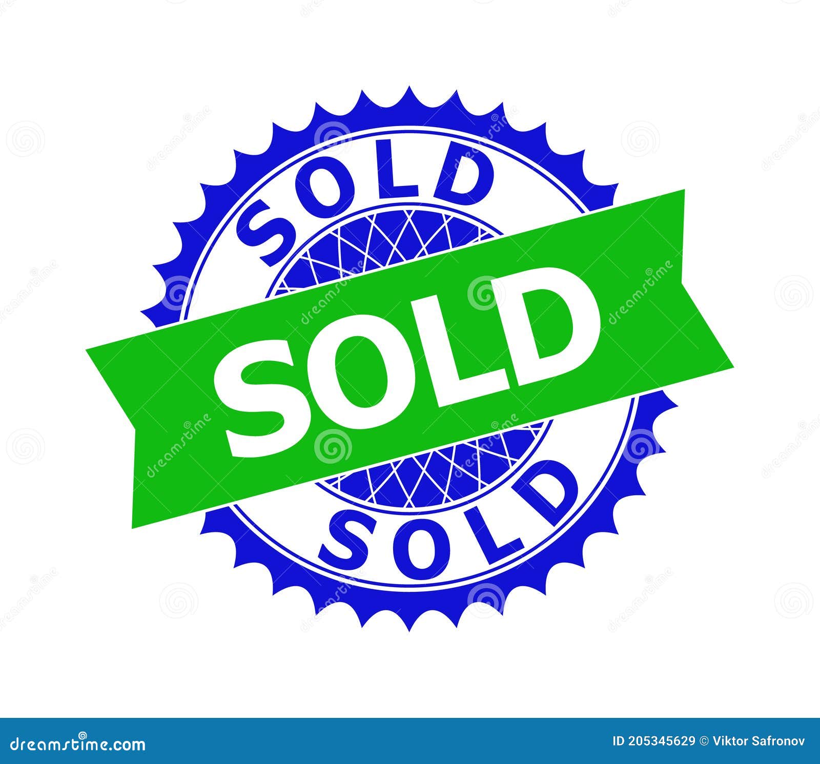 SOLD Bicolor Clean Rosette Template for Seals Stock Illustration ...