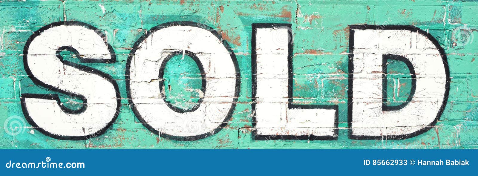 Sold Brick Wall stock image. Image of cent, brick, sale - 85662933