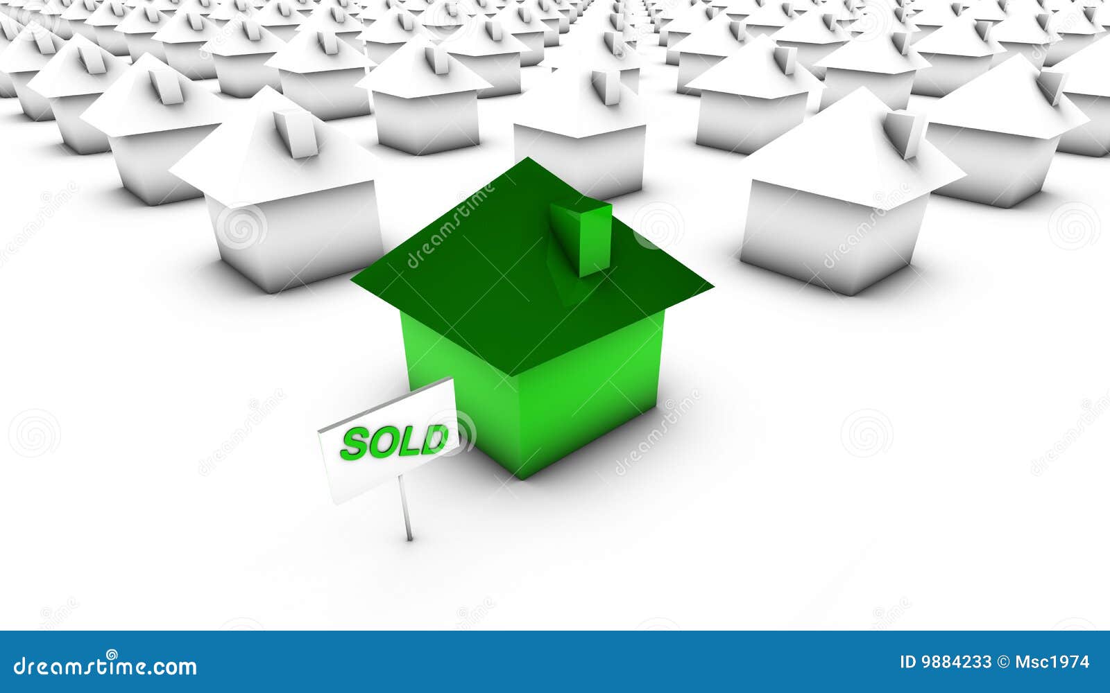 Sold - Green with White stock illustration. Illustration of estate ...