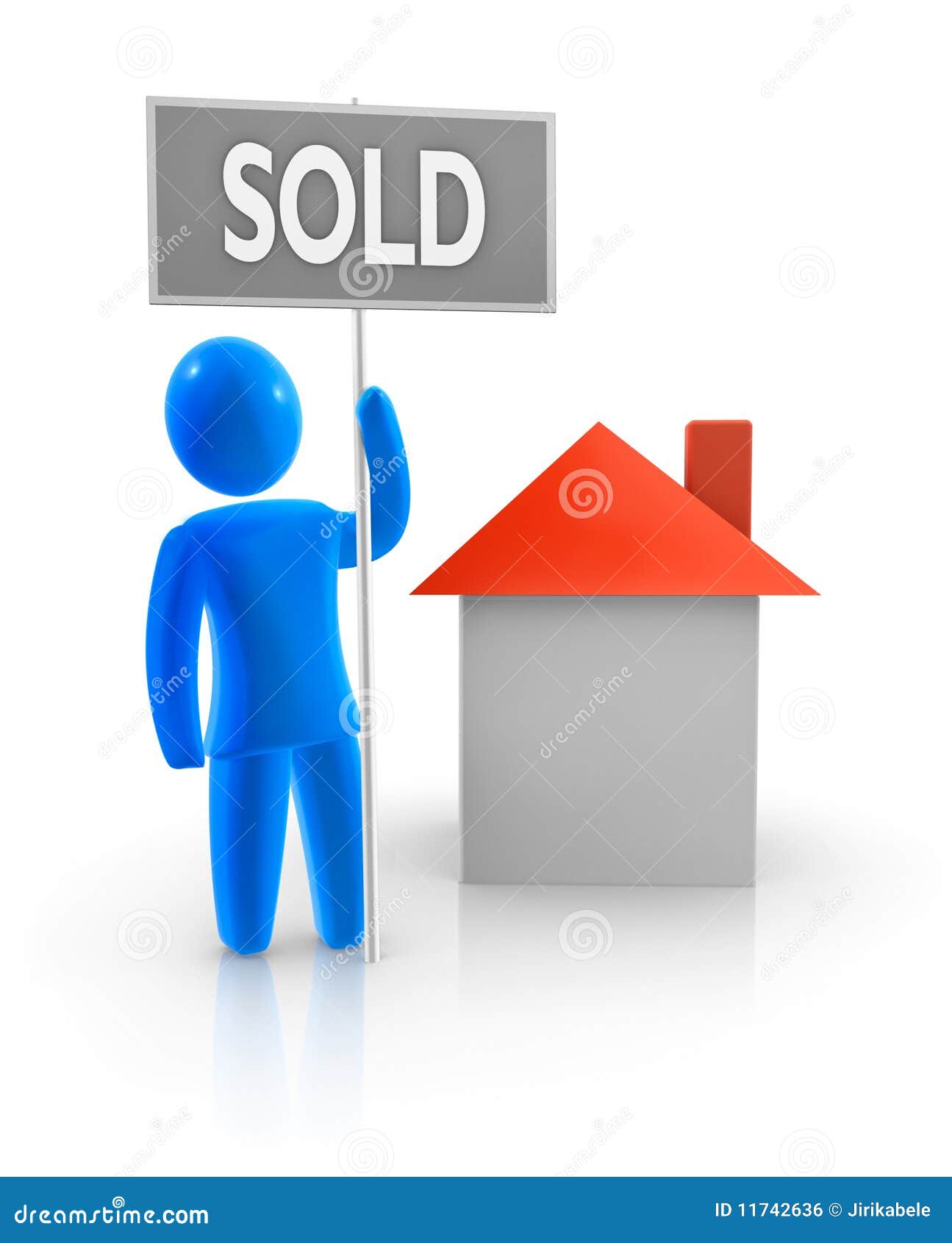 Sold House stock illustration. Illustration of owner - 11742636