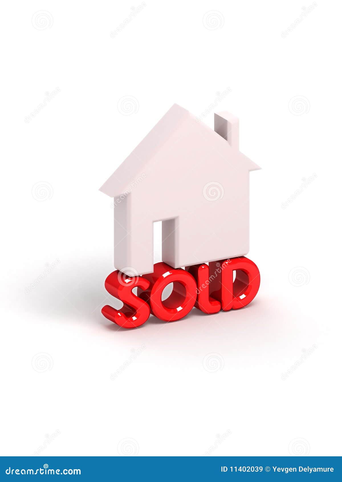 Sold House Sign Cartoon Vector | CartoonDealer.com #26319227