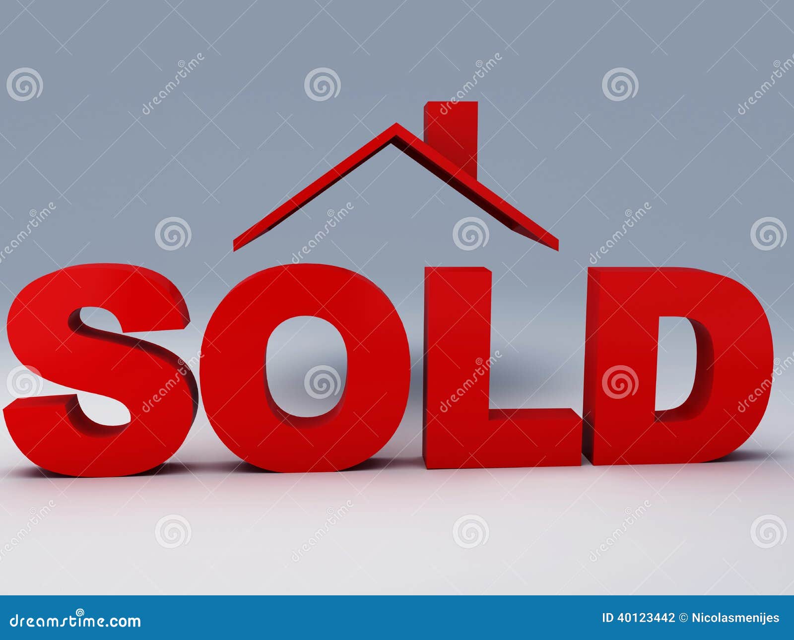 Sold house stock illustration. Illustration of estate - 40123442