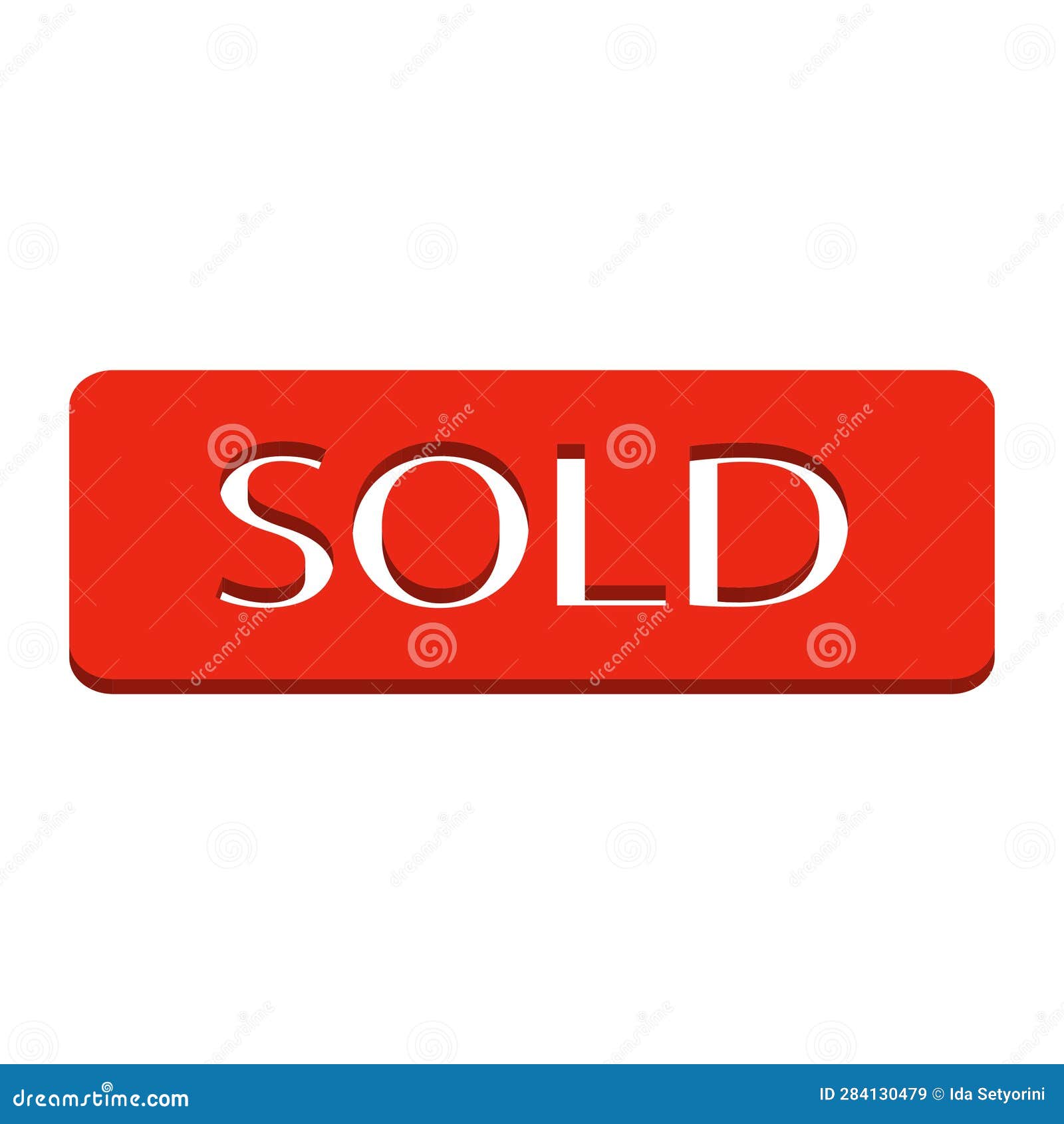 Sold icon vector stock illustration. Illustration of grunge - 284130479