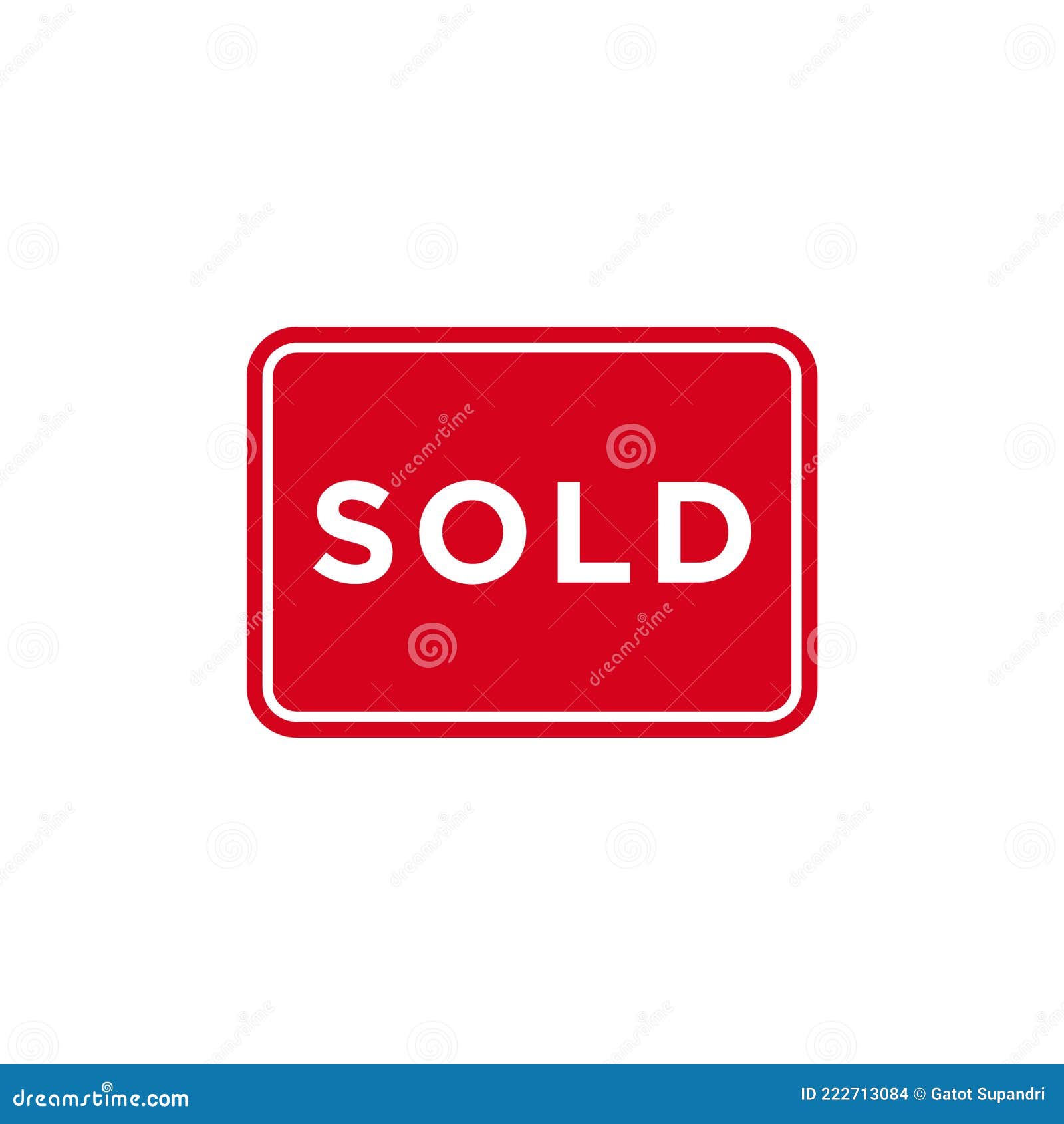 Sold Icon Vector Logo Design Template Stock Vector - Illustration of ...