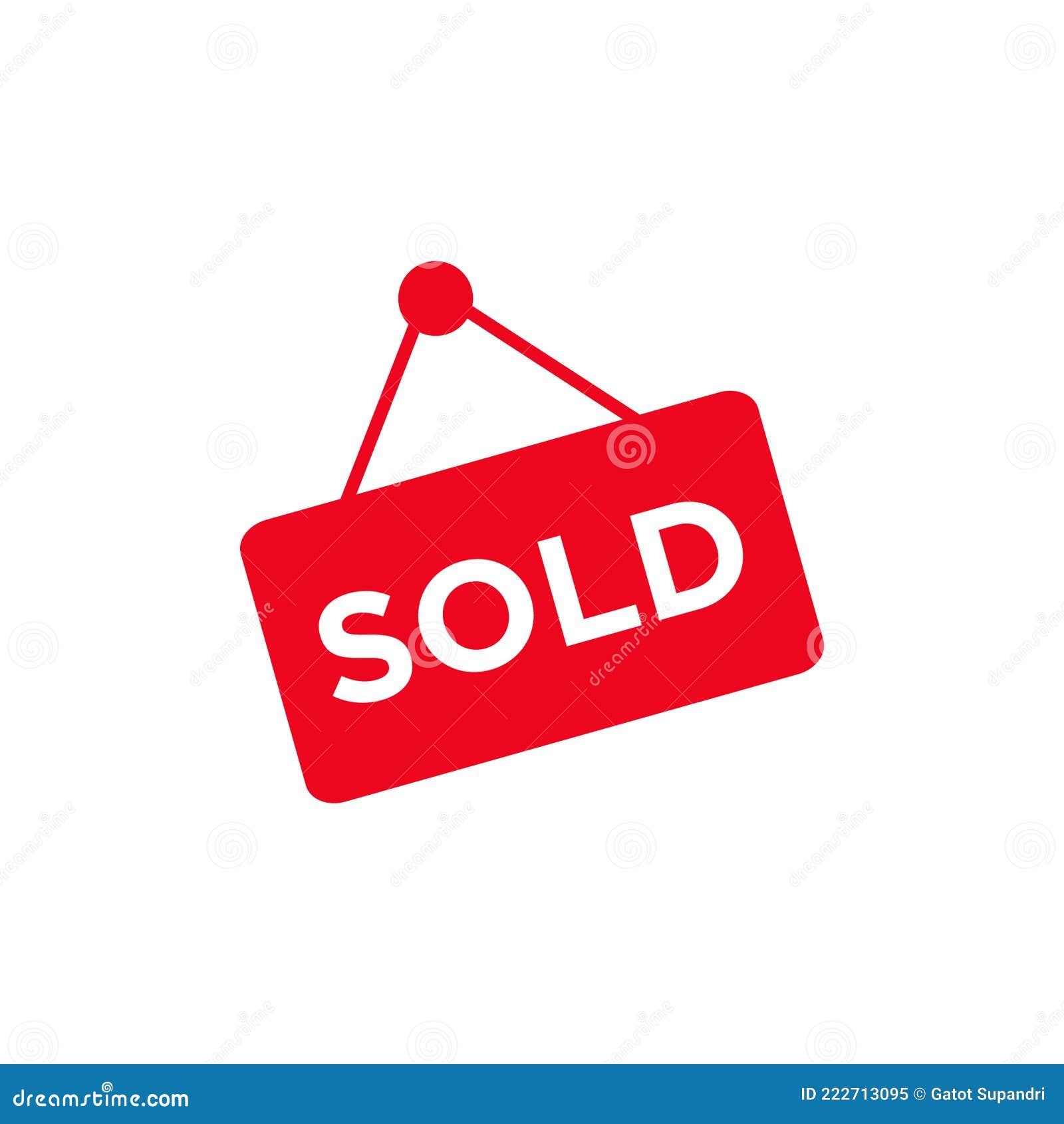 Sold Icon Vector Logo Design Template Stock Vector - Illustration of ...