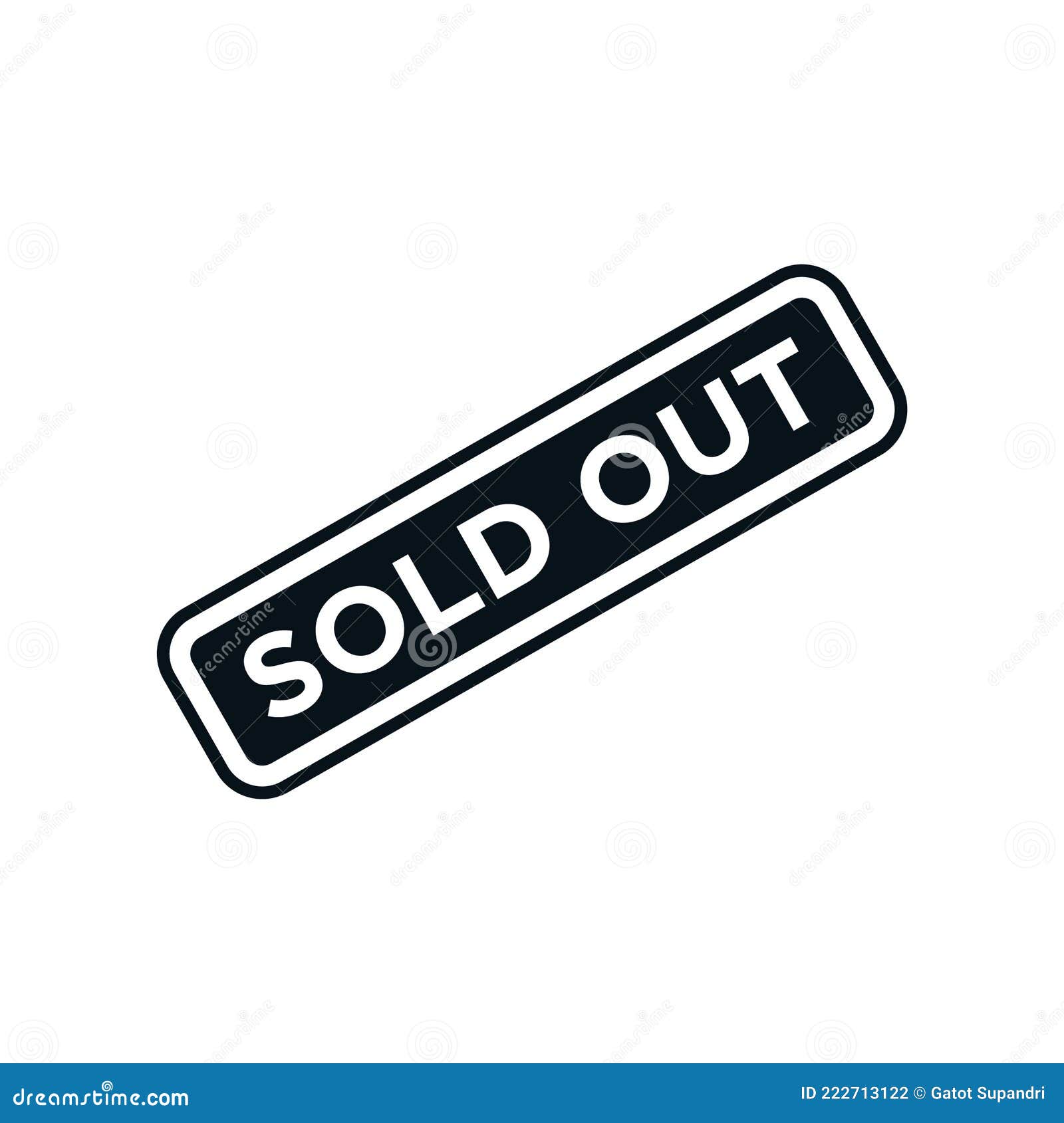 Sold Icon Vector Logo Design Template Stock Vector - Illustration of ...