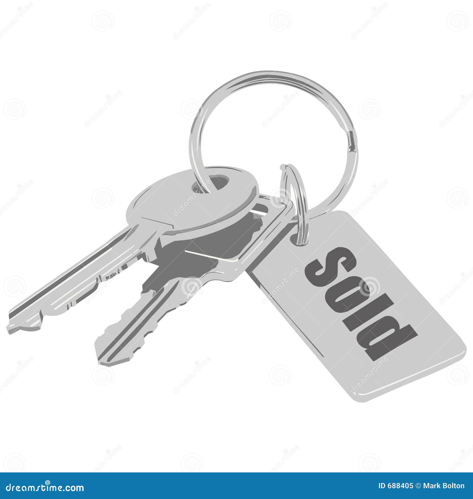 Sold keys. stock illustration. Illustration of access, secure - 688405