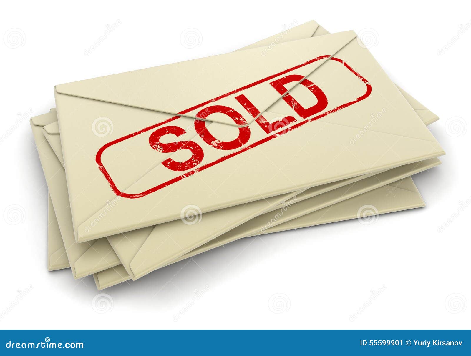 Sold Letters (clipping Path Included) Stock Illustration - Illustration ...