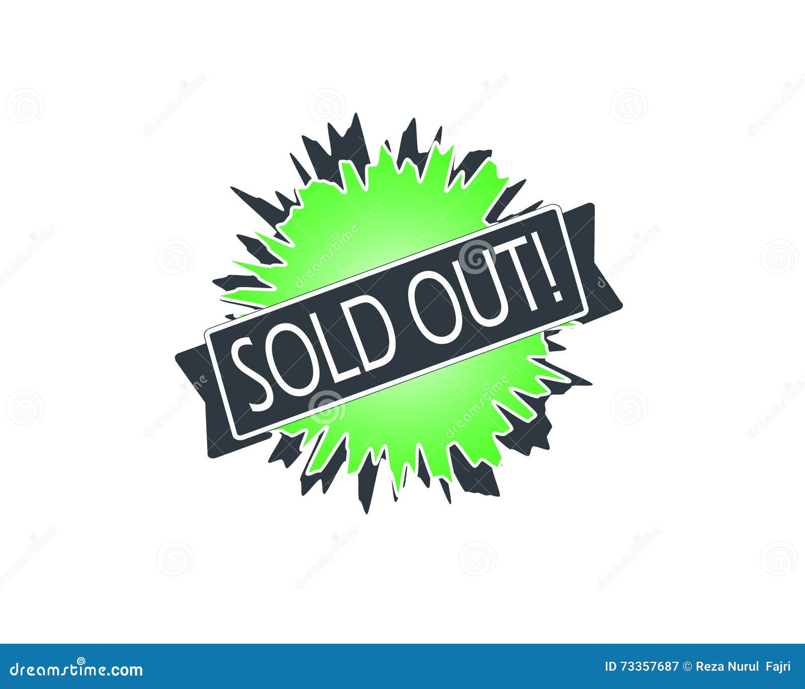 Sold out badge stock illustration. Illustration of goods - 73357687
