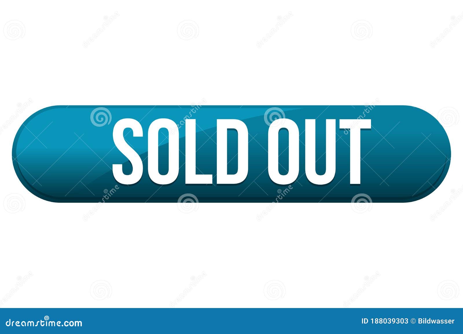 Sold Out Button. Blue Eps10 Vector Badge Stock Vector - Illustration of ...