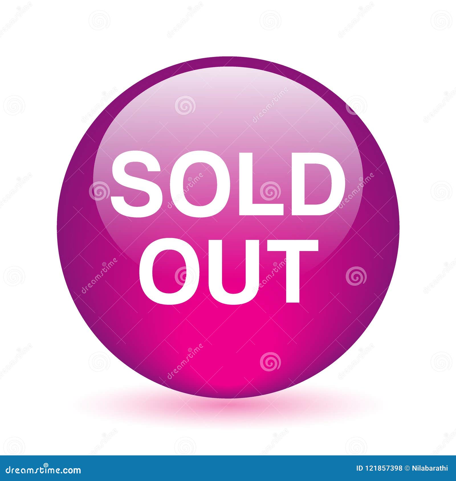 Sold out button stock illustration. Illustration of buttons - 121857398