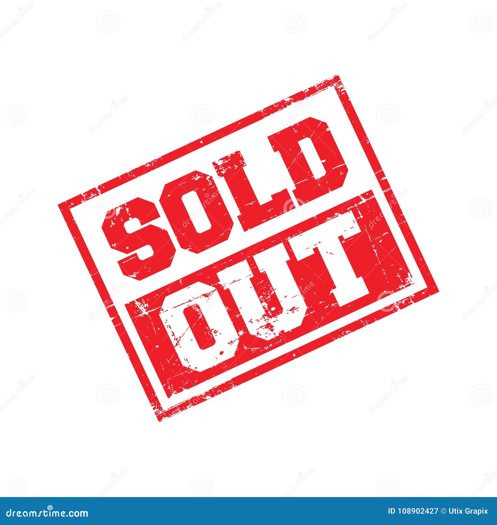 Sold Out Logo Badge stock illustration. Illustration of design - 108902427