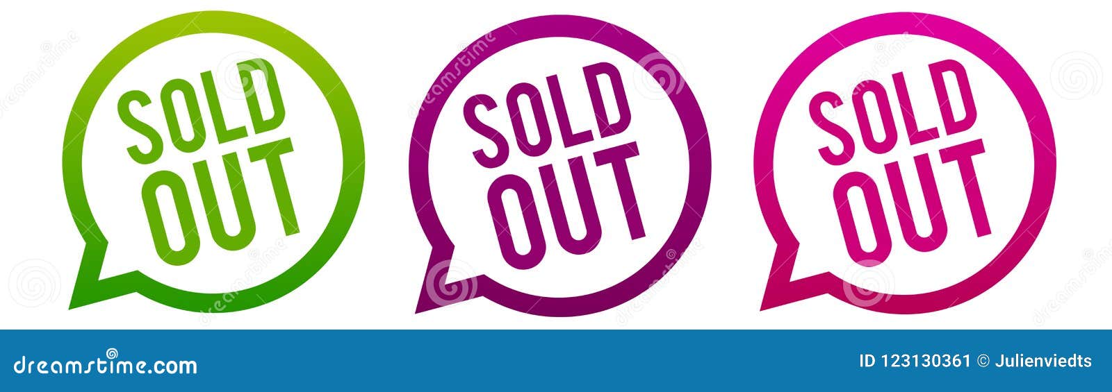 Sold Out - Round Web Buttons. Circle Eps10 Vector Stock Vector ...