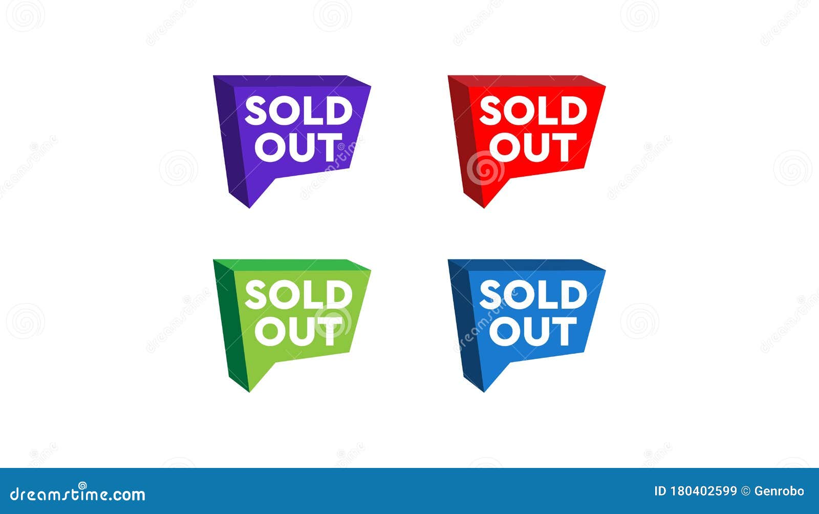 Sold Out Sign Vector Template Stock Vector - Illustration of flat ...