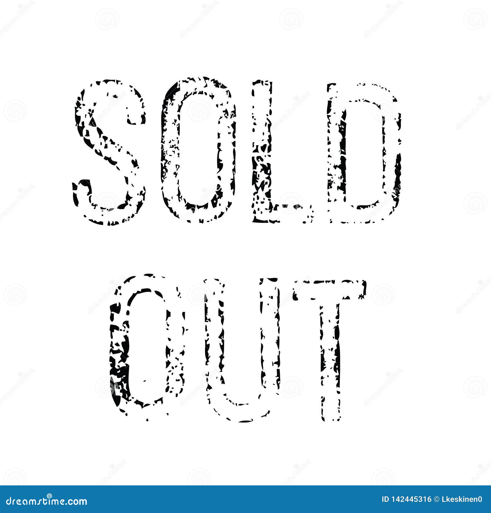 Sold Out Stamp Flat Illustration Stock Vector - Illustration of gone ...