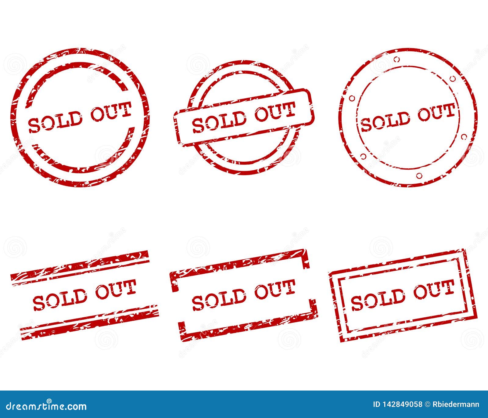 Sold out stamps stock vector. Illustration of vintage - 142849058