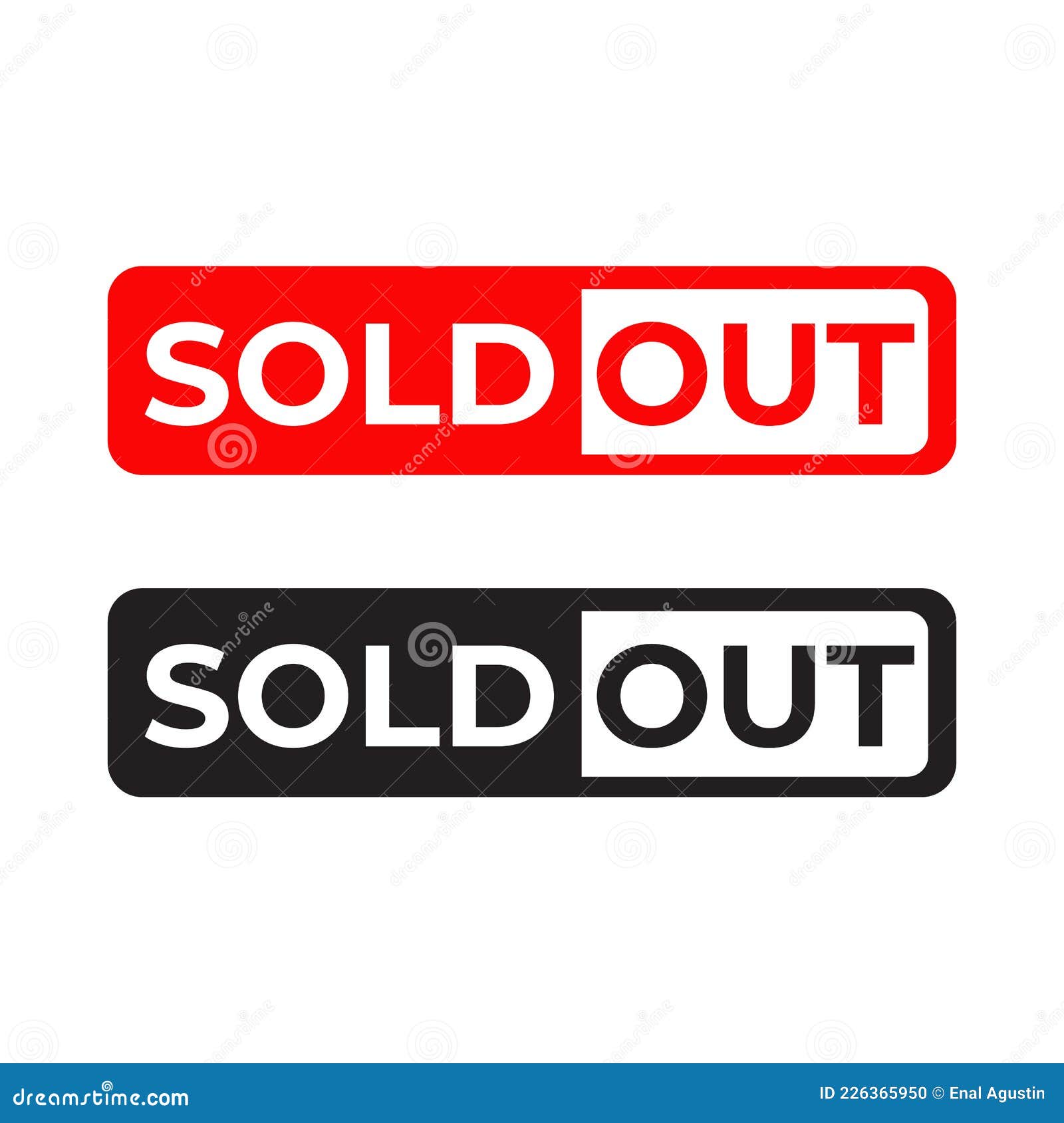 Sold Out Symbol Logo Design Template Stock Vector - Illustration of ...