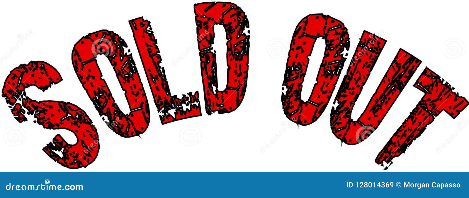Sold Out Text Sign Illustration Stock Vector - Illustration of print ...