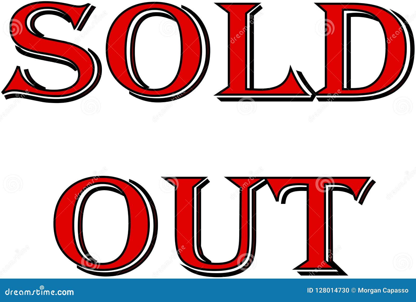 Sold Out Text Sign Illustration Stock Vector - Illustration of graphic ...