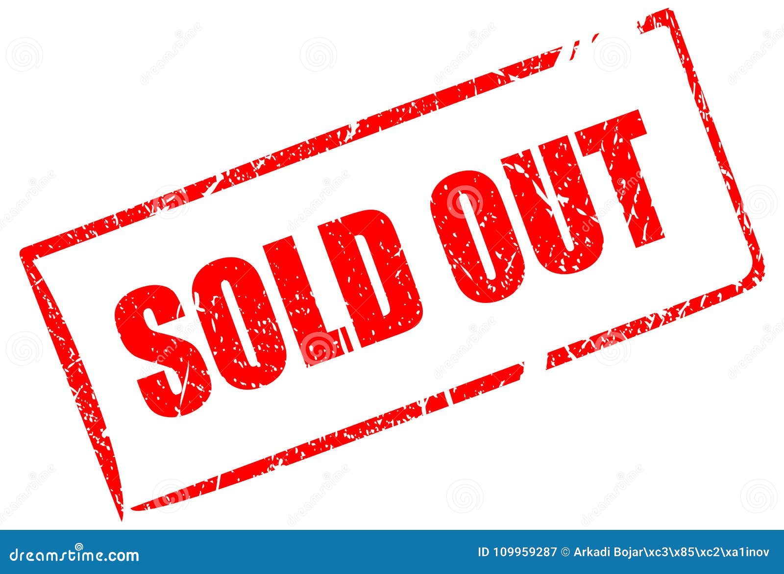 Sold Out Vector Rectangular Stamp Stock Vector - Illustration of item ...