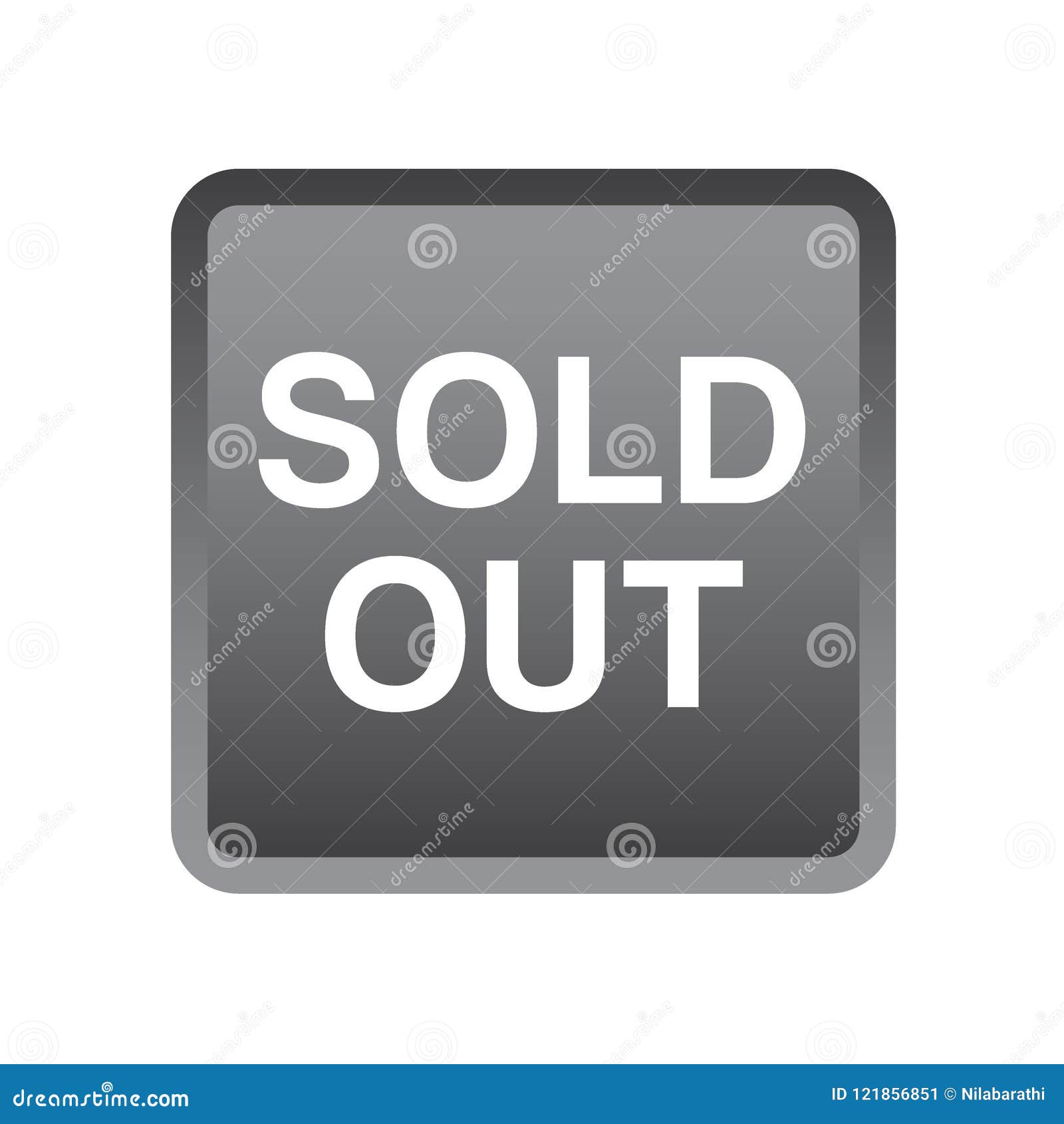 Sold out button stock illustration. Illustration of auction - 121856851