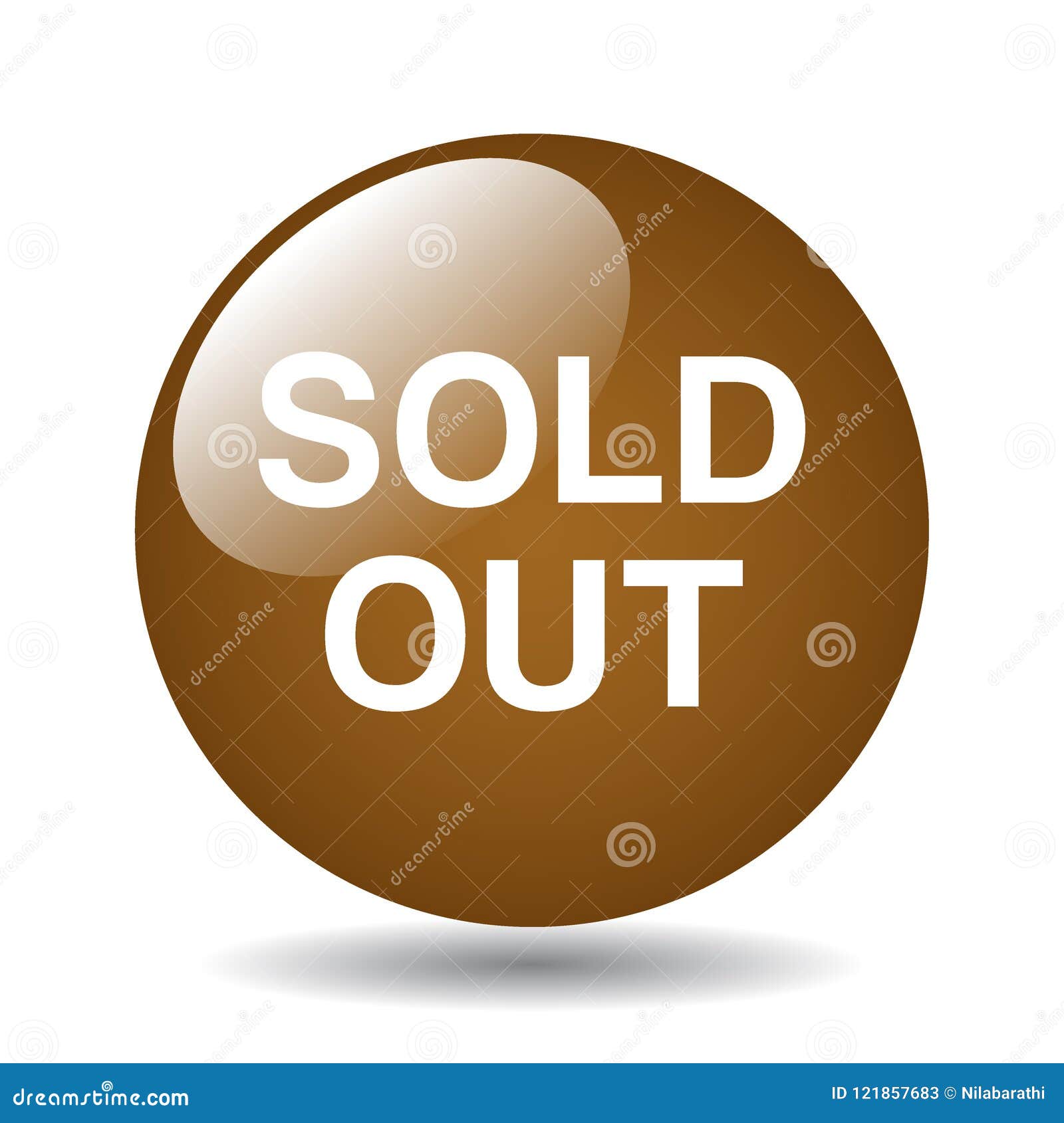 Sold out button stock illustration. Illustration of computer - 121857683