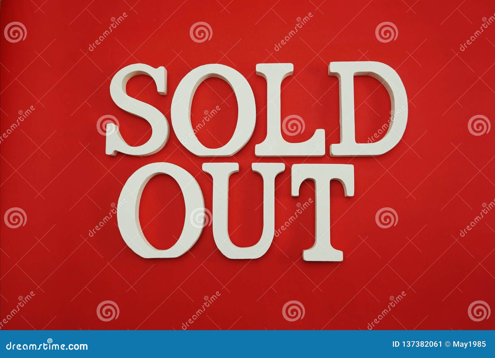 Sold Out Word Alphabet Letters on Red Background Stock Image - Image of ...