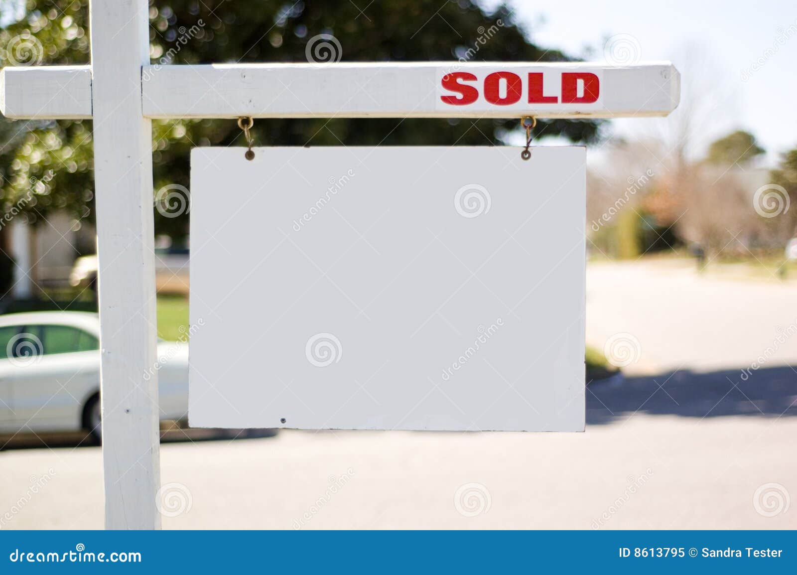 Sold realty sign stock image. Image of sold, home, agent - 8613795