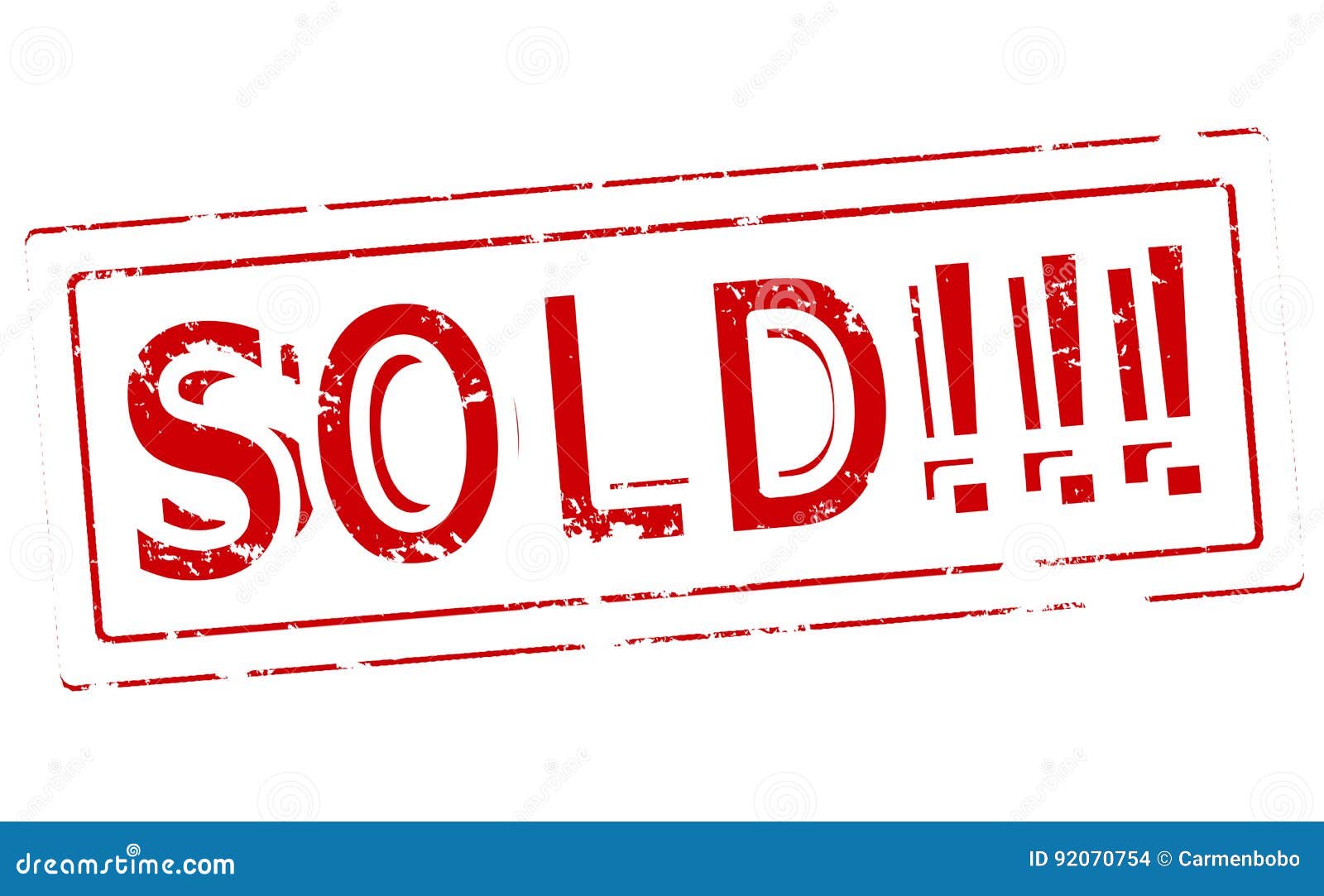 Sold stock illustration. Illustration of word, rubber - 92070754
