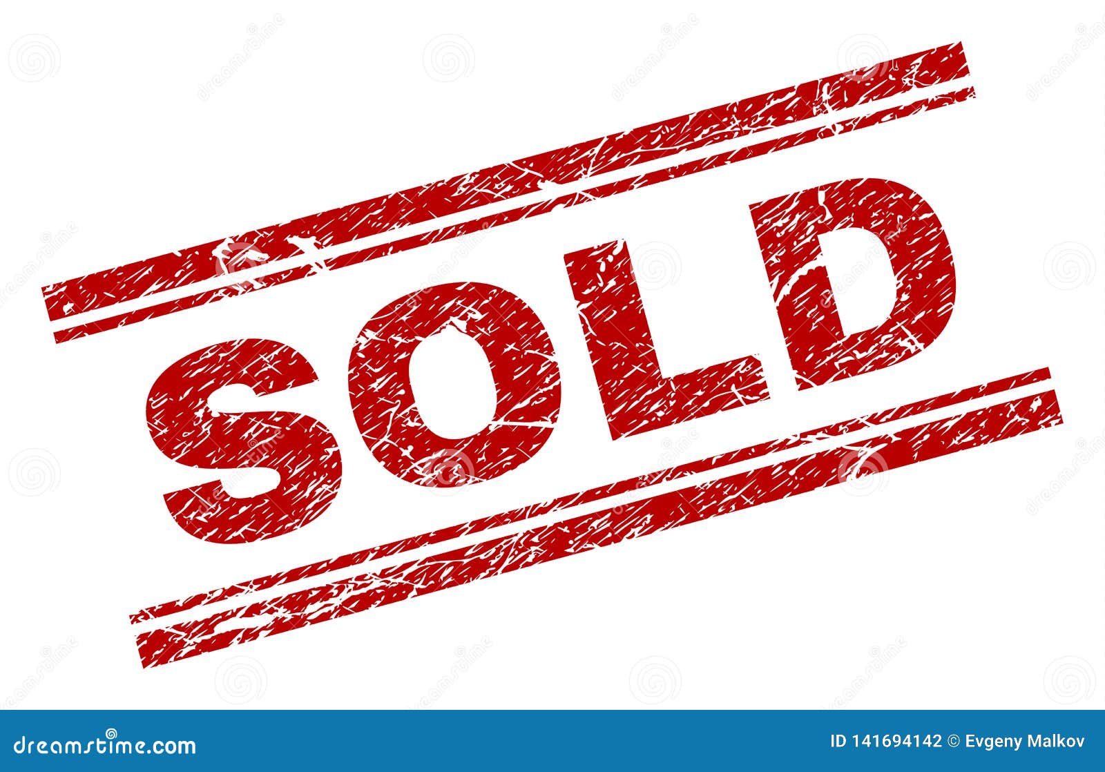 Grunge Textured SOLD Stamp Seal Stock Vector - Illustration of overlay ...