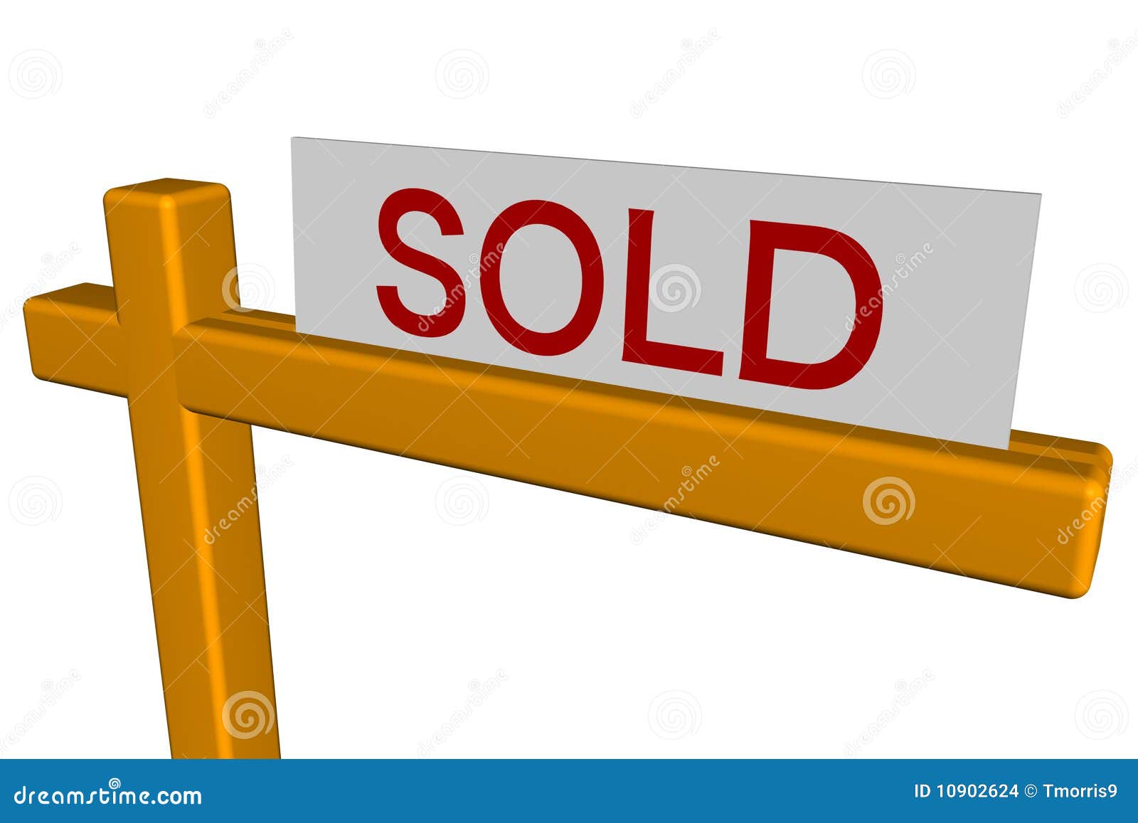 Sold Sign stock illustration. Illustration of estate - 10902624