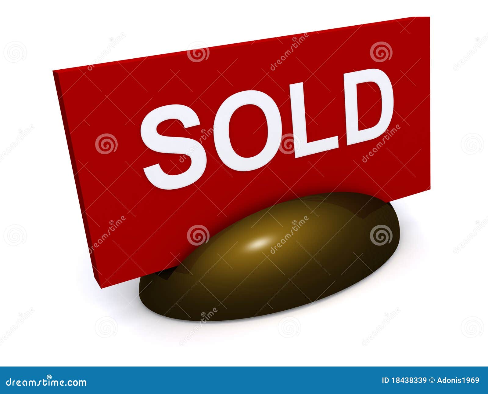 Sold sign stock image. Image of board, display, selling - 18438339