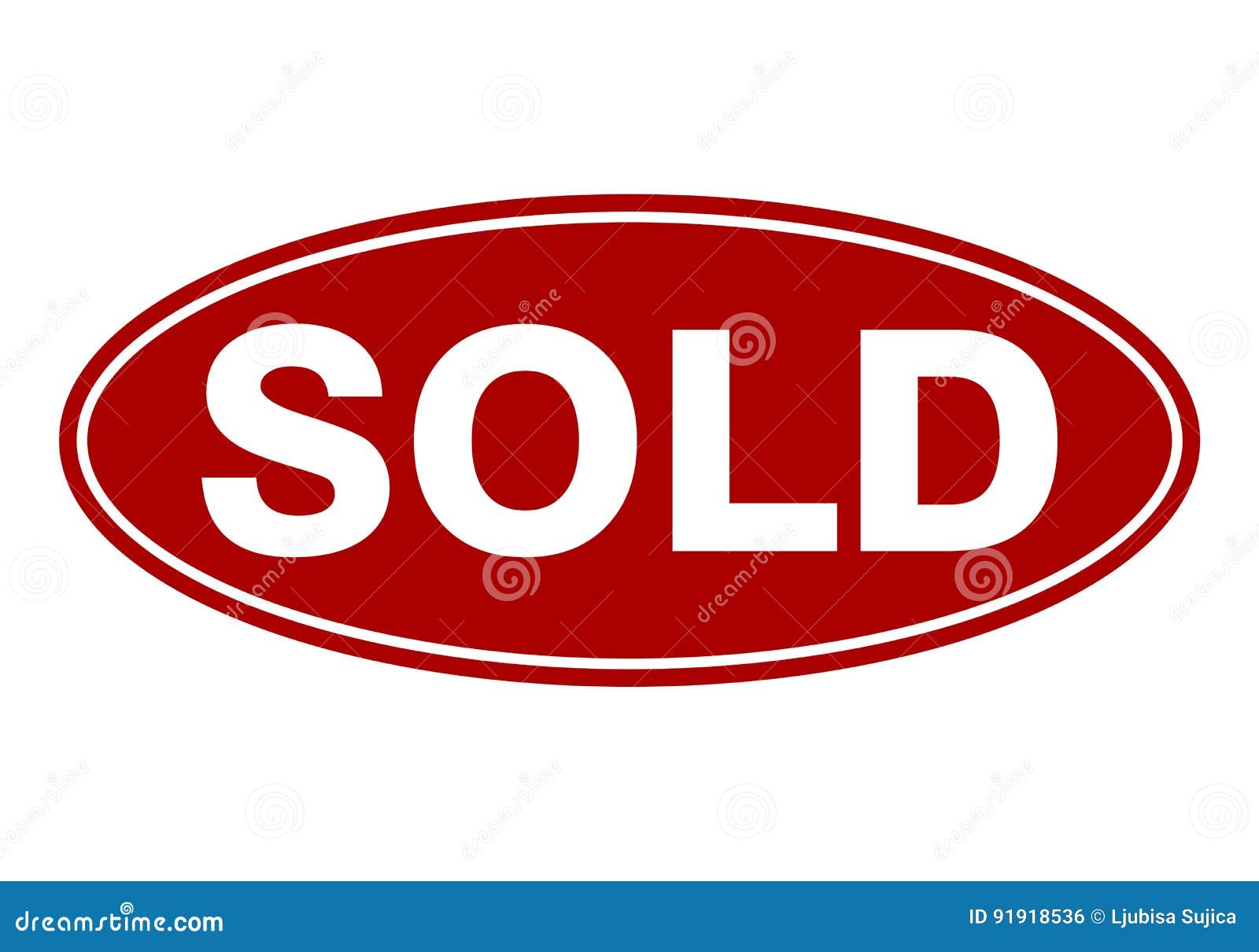 Sold sign, icon stock vector. Illustration of marketing - 91918536