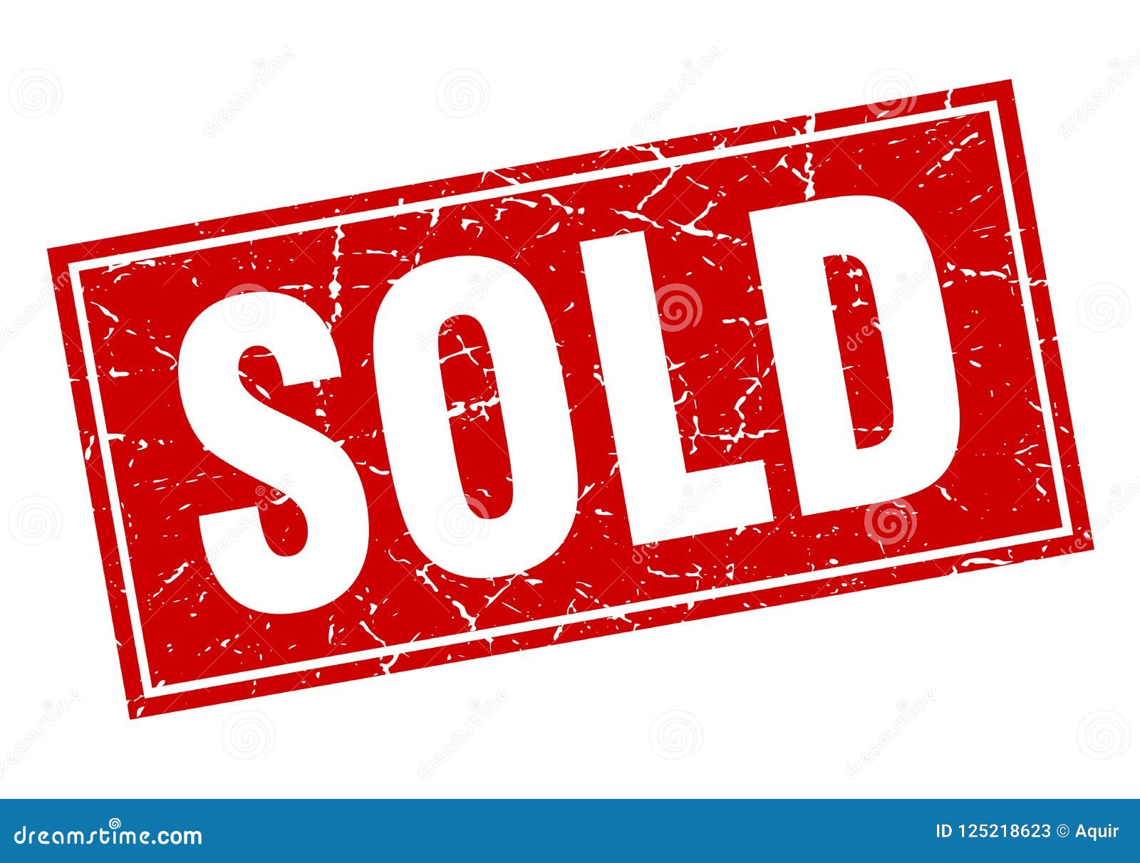 Sold stamp stock vector. Illustration of texture, label - 125218623