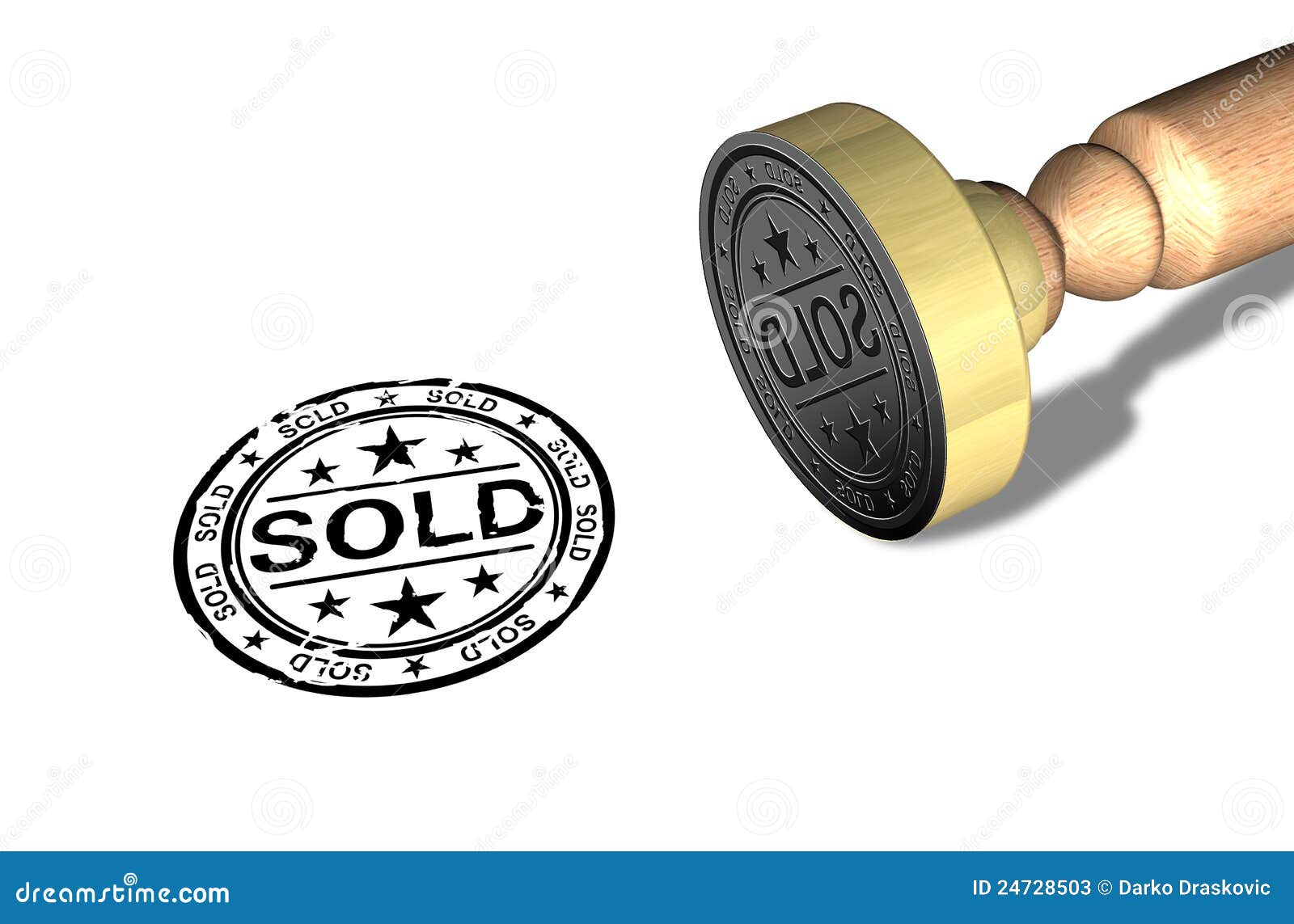 Sold stamp stock illustration. Illustration of auction - 24728503