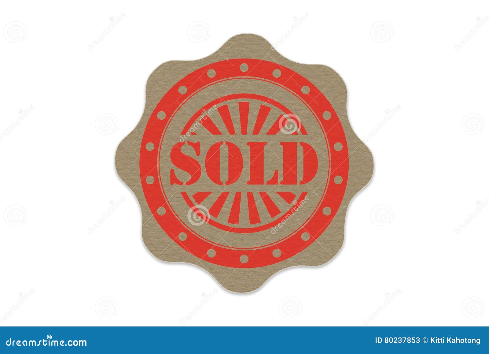 Sold stamp on paper stock illustration. Illustration of rubber - 80237853