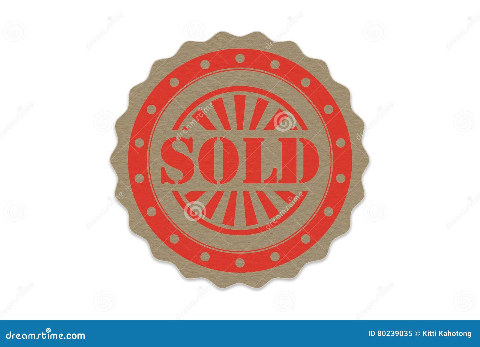 Sold stamp on paper stock illustration. Illustration of background ...