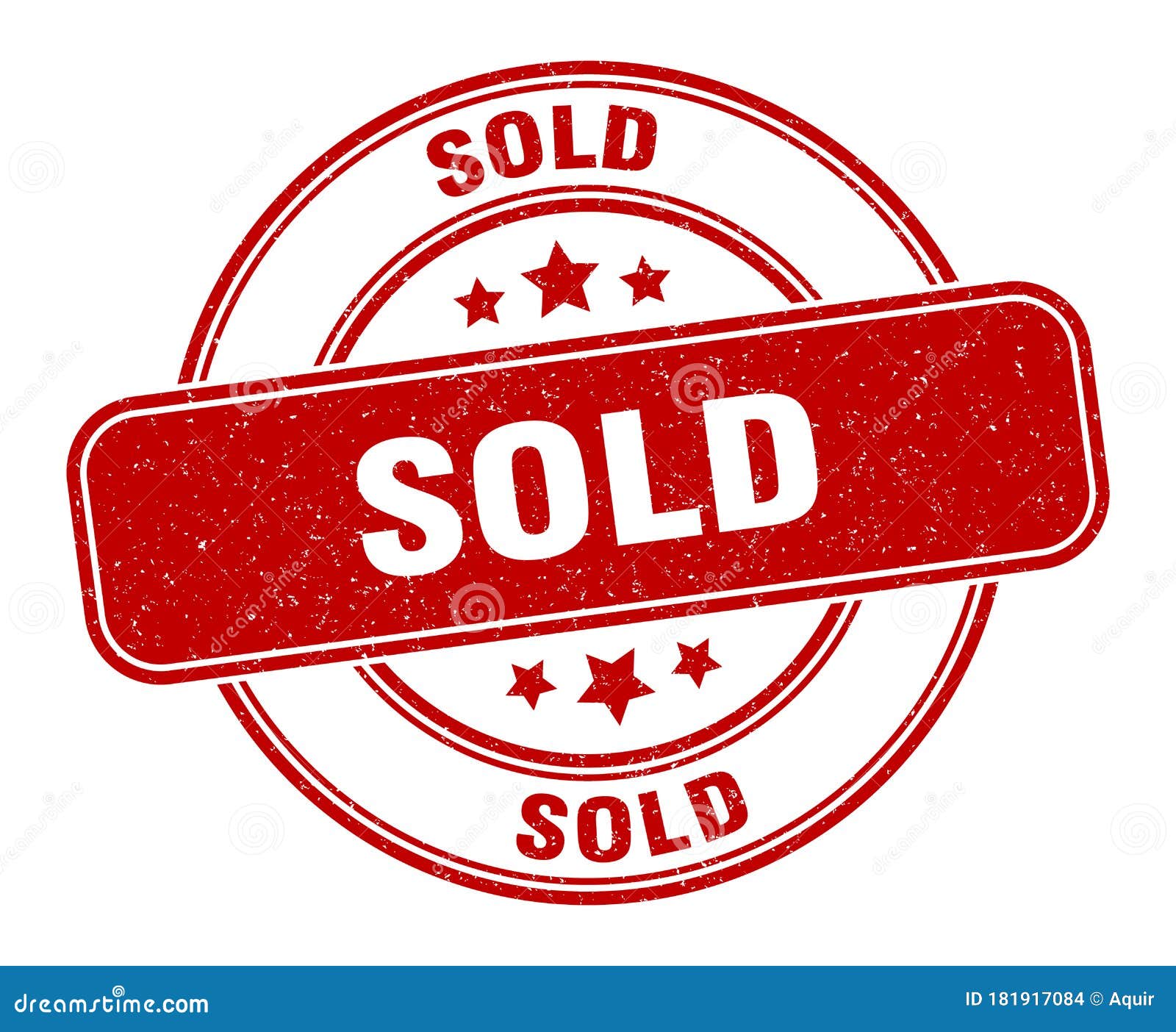 Sold Stamp. Sold Round Grunge Sign Stock Vector - Illustration of ...