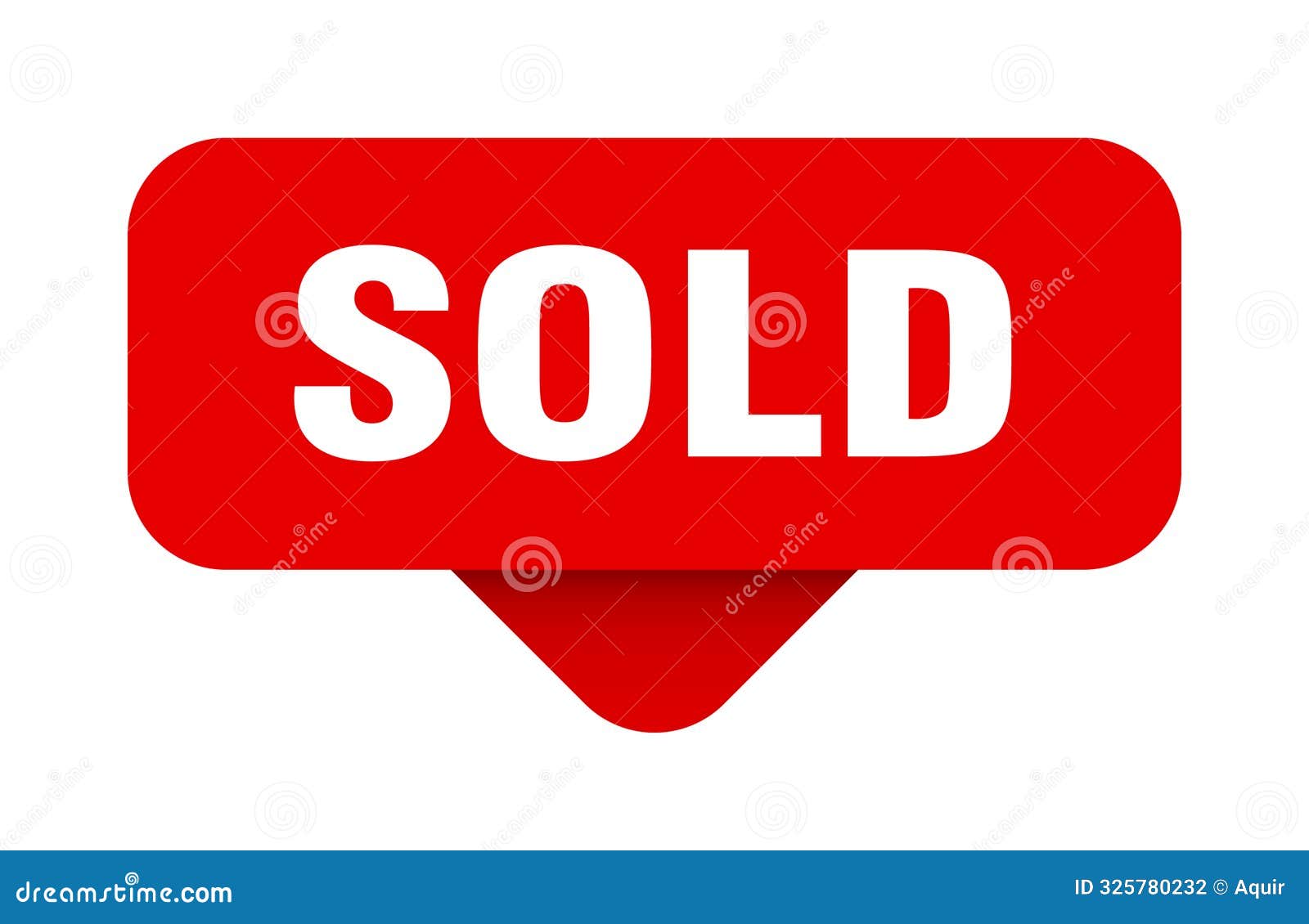 Sold Sticker Vector Illustration | CartoonDealer.com #120298256