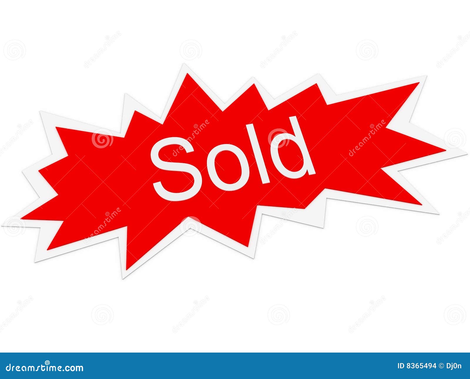Sold symbol stock illustration. Illustration of render - 8365494