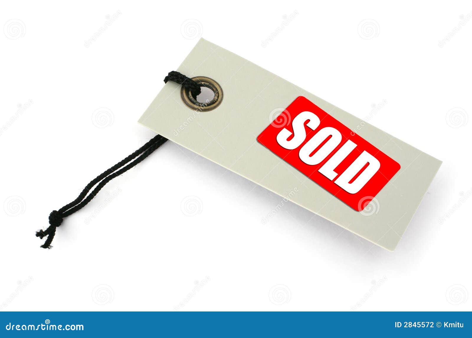 Sold tag stock photo. Image of close, sticker, string - 2845572